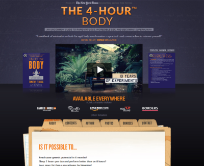 Timothy Ferriss - The 4-Hour Body - Official Website - 4 Hour body